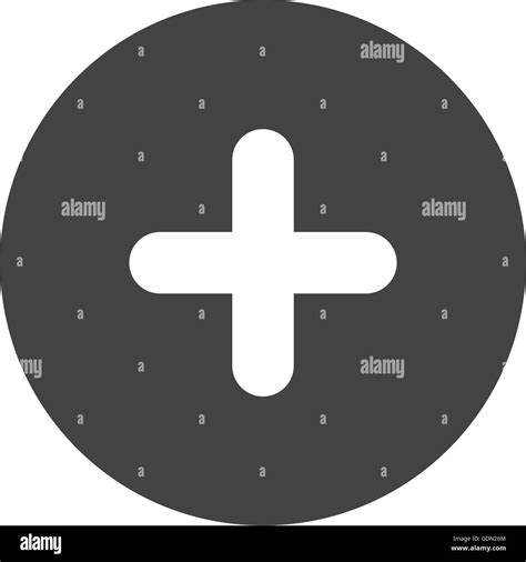 Cross Positive Circle Icon Vector Illustration Stock Vector Image Art Alamy