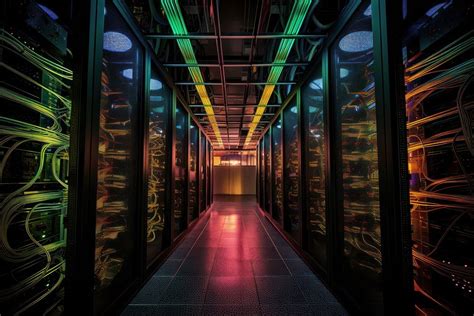 Server Computer Architecture Corridor Ai Free Photo Rawpixel