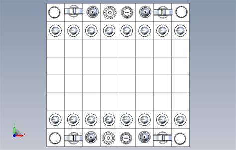 国际象棋棋盘parasolid模型图纸下载 懒石网