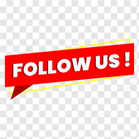 Follow Us Labels Vector Follow Us Sign Sticker Png And Vector With