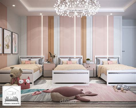 تصميم غرفة بنات مستقل