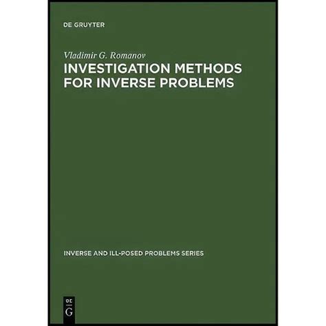 خرید و قیمت کتاب زبان اصلی Investigation Methods For Inverse Problems اثر V G Romanov ترب