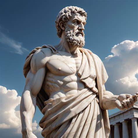 Stoic Marble Statue Of Epictetus Colossal Greek My