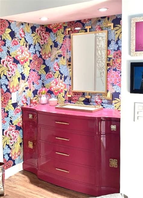 Colorful Nook With Thibaut Honshu Wallpaper