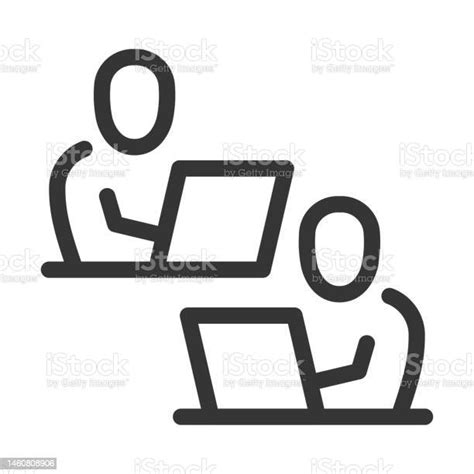 픽셀 완벽 편집 가능한 스트로크 확장 가능 선 벡터 블루프 아이콘 코워킹에 대한 스톡 벡터 아트 및 기타 이미지 코워킹