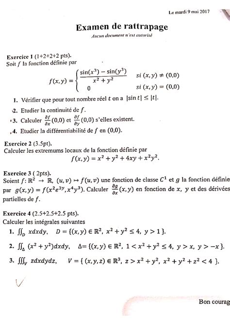 Algorithmiqueavancée Algorithme et Analyse numérique Studocu