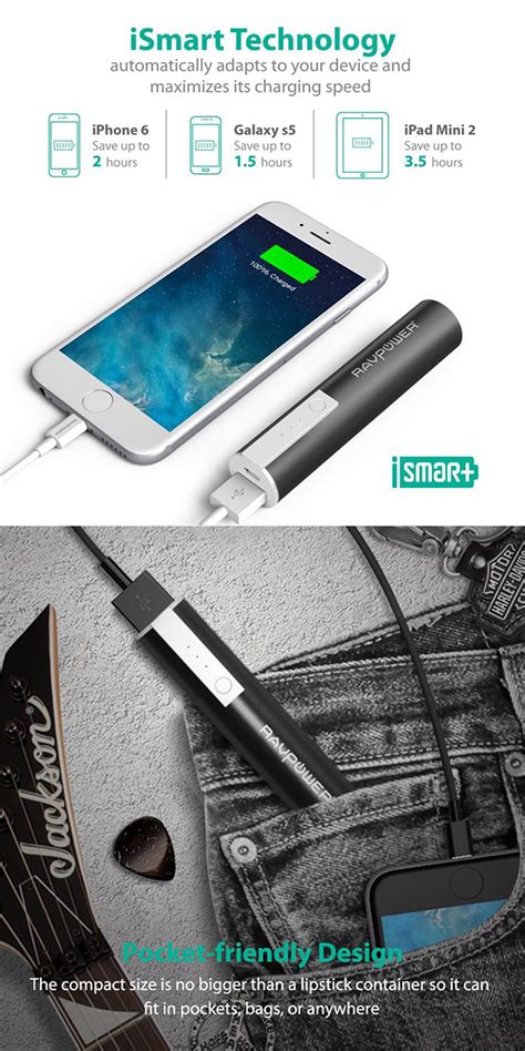 Ravpower Luster Mini Mah Power Bank Fits In Your Pocket Get One For Today Only