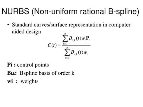 Ppt Bsplinenurbs And Subdivision Surface Computer Graphics Lecture 15 Powerpoint Presentation