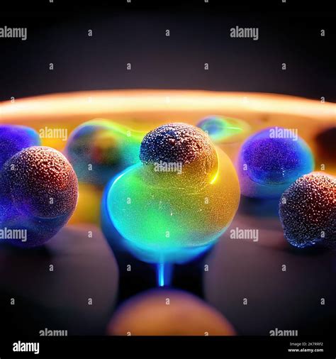 Subatomic Particles And Atoms Conceptual Illustration Stock Photo Alamy