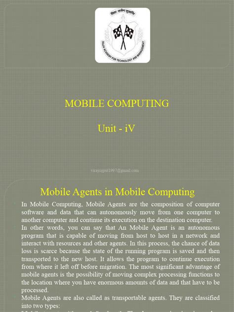 Mc Unit Iv Download Free Pdf Computer Network Computing
