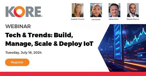 Iot Evolution On Linkedin [free Webinar] Tech And Trends Build Manage Scale And Deploy Iot You Will…