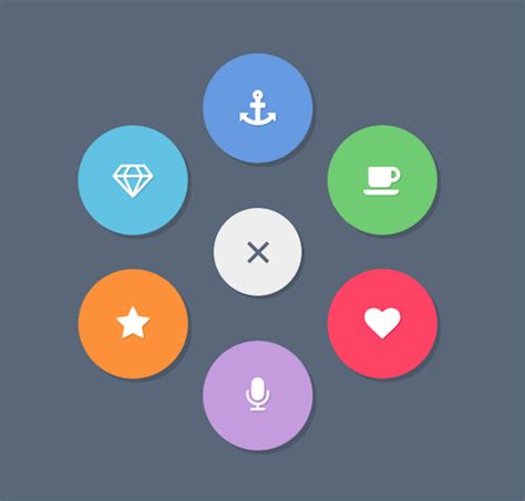 tạo menu với hiệu ứng vòng tròn chỉ với css3