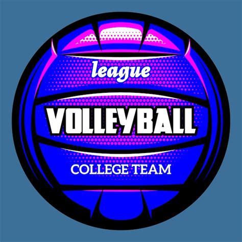 Premium Vector Stylish Volleyball Ball Colored Template For Sports