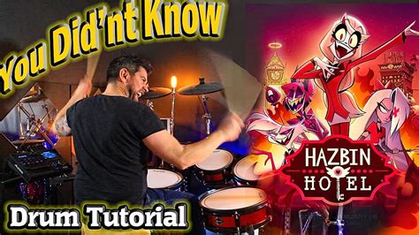 You Didnt Know Hazbin Hotel Drum Tutorial Lesson With Sheet Music
