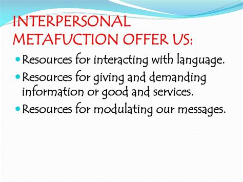 Ppt Interpersonal Metafunction Powerpoint Presentation Free Download Id 1886702