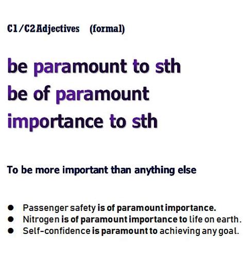 Paramount In A Sentence