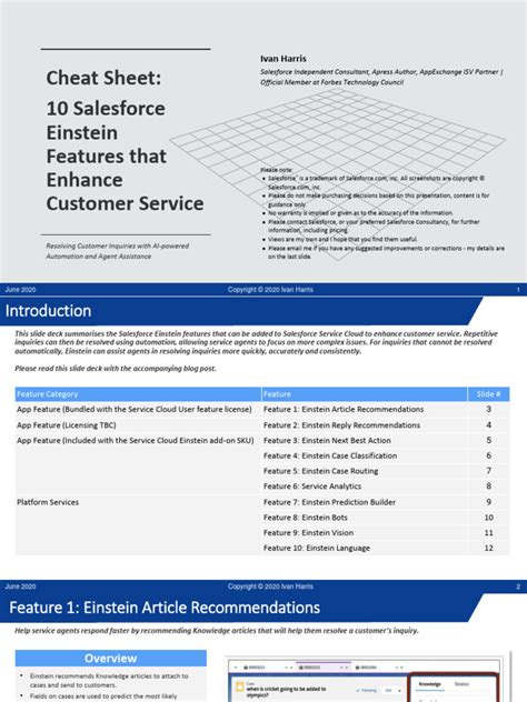 10 Salesforce Einstein Features Pdf Analytics Computing