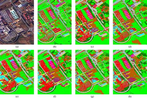 Classification Maps For University Area With Best Classification