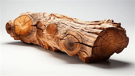 Tree Trunk Cross Section Nature History In A Single Circle Generated By AI Stock Photo Image