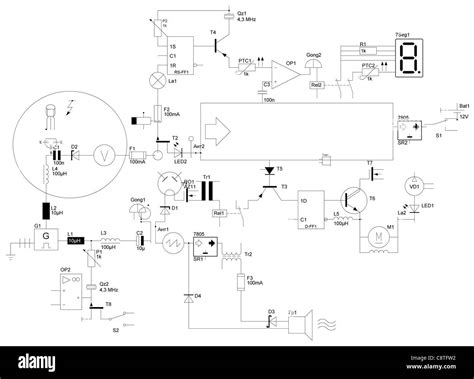 Abstract Electrical Circuit Stock Photo Alamy