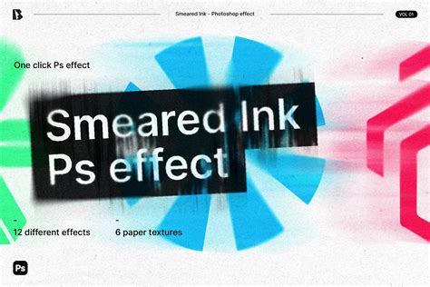 Smeared Ink Effect Brushes And More ~ Creative Market