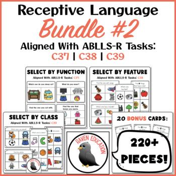 Receptive Language BUNDLE Aligned With ABLLS R C C C