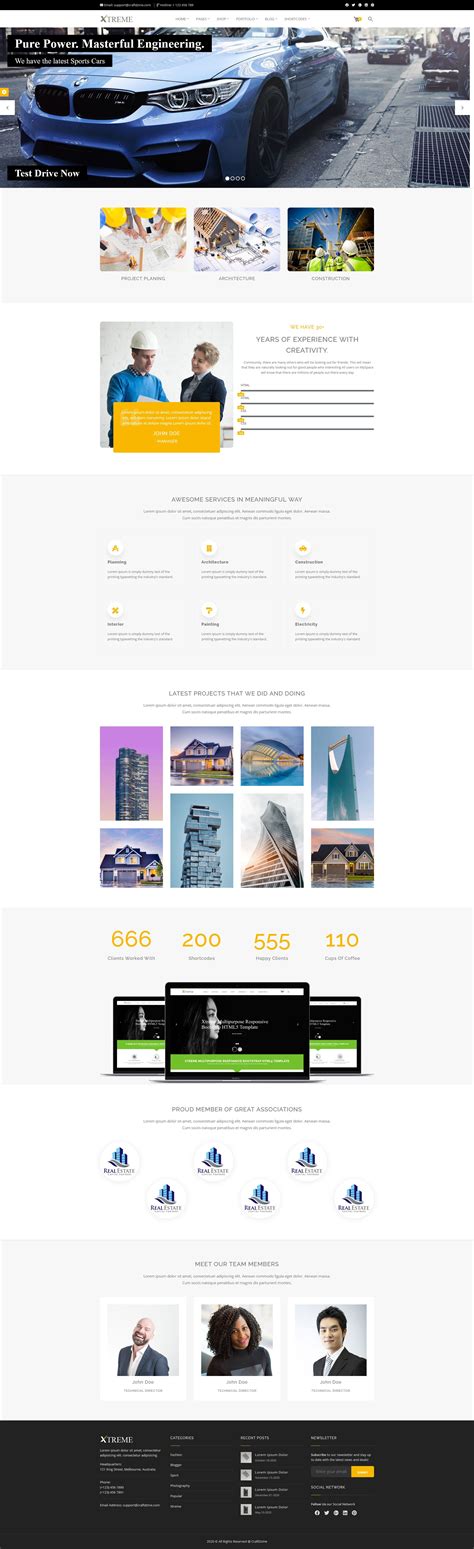 xtreme multipurpose html5 template by craft codester