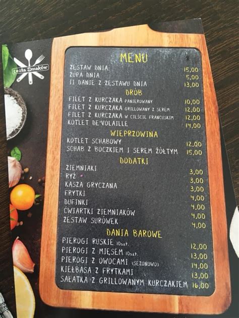 Menu At Uczta Smaków Restaurant Podłęże