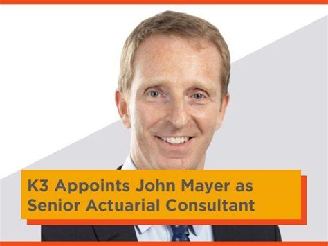 K3 Appoints John Mayer As Senior Actuarial Consultant K3 Advisory