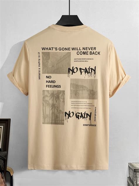 Men Coconut Tree Slogan Graphic Tee Men S Tshirt Design Tree Slogan Mens Tshirts