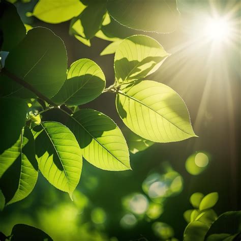 Premium Photo Nature Of Green Leaves In Garden At Spring Under Sunlight