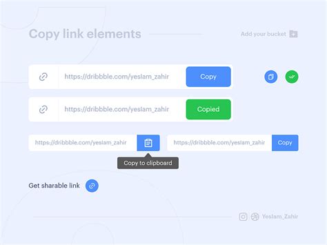 Copy Link Ux By Zahir Patel On Dribbble