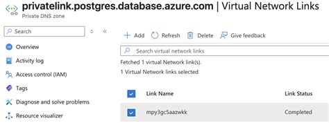 Communication From Container Apps Subnet To Postgresql Server On The
