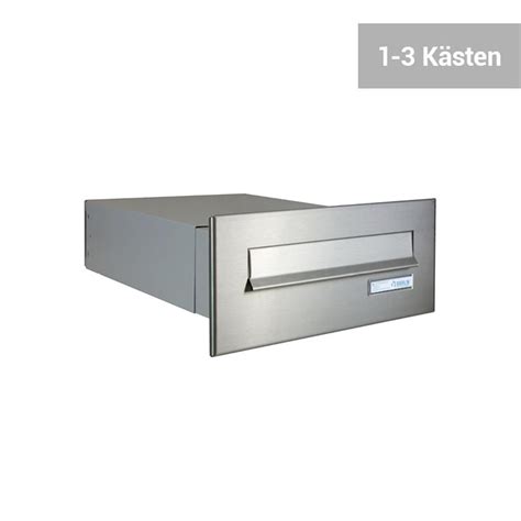 B Serie Edelstahl Mauerdurchwurf Briefkastenanlage