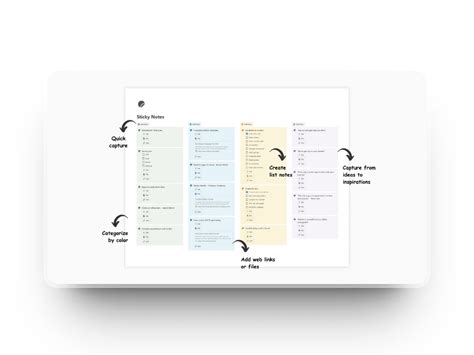 Sticky Notes Notion Template Rnotionplates
