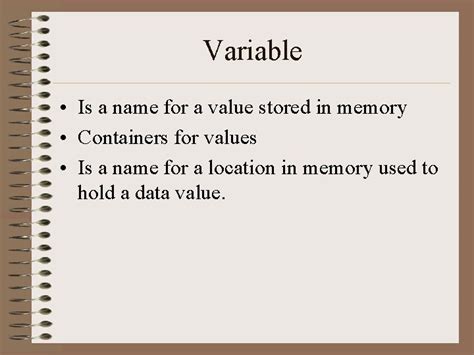 Variables Data Types Constants Topics Objectives Declaring Variables