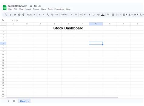 Google Sheets Stock Tracker Turn Data Into Visual Insights