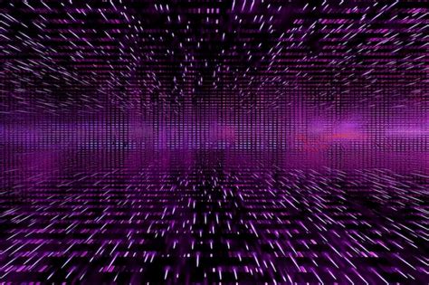 Premium Ai Image Purple Gray Raining Hackers Screen Dark Coding Line Ai Generative