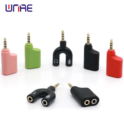China Earphone Connector Converter 1 Input 2 Output 35mm Jack Audio
