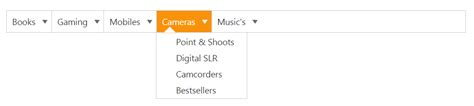 Orientation Menu Aspnet Core Syncfusion