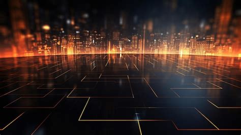 Premium Photo Futuristic Tech Powerpoint Background