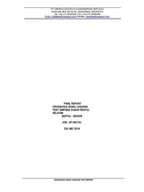 Csl Testing Of Piles Pdf