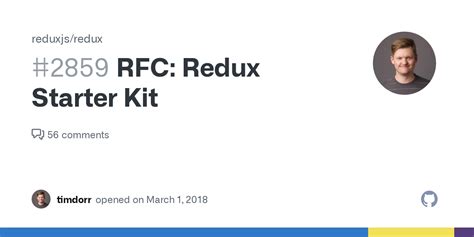 RFC Redux Starter Kit Issue Reduxjs Redux GitHub
