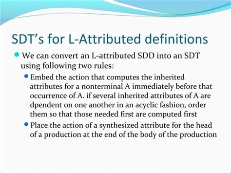 Chapter 5 Syntax Directed Translation Ppt