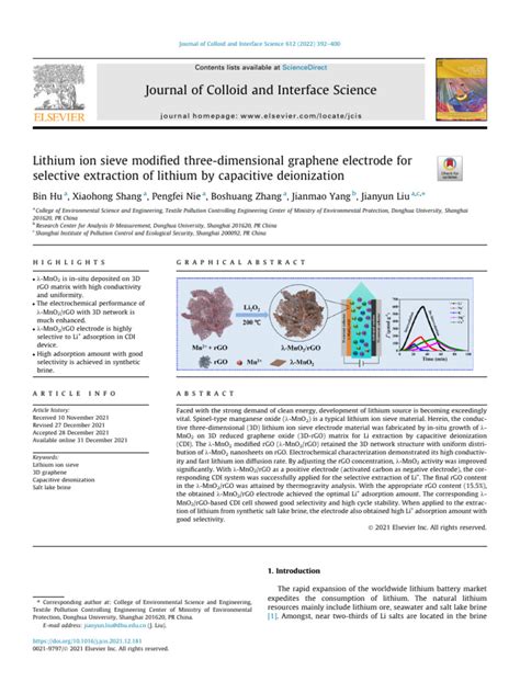 Journal Of Colloid And Interface Science Pdf Applied And Interdisciplinary Physics