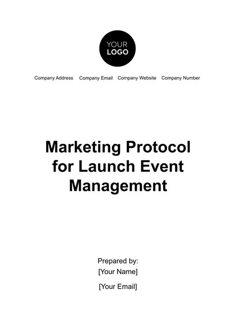 Free Marketing Protocol For Launch Event Management Template To Edit Online Free Marketing Protocol For Launch Event Management Template To Edit Online