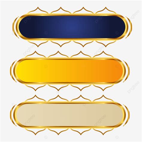 럭셔리 아랍어 이슬람 배너 제목 프레임 텍스트 상자 투명 배경 장식 세트 럭셔리 배너 이슬람 배너 텍스트 상자 Png 일러스트 및 벡터 에 대한 무료 다운로드