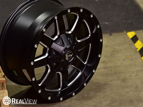 Fuel Offroad Maverick D538 Matte Black W Milled Spokes Wheels 6x45