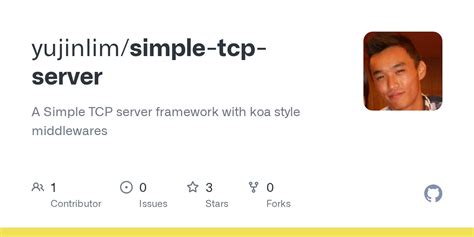 Github Yujinlimsimple Tcp Server A Simple Tcp Server Framework With