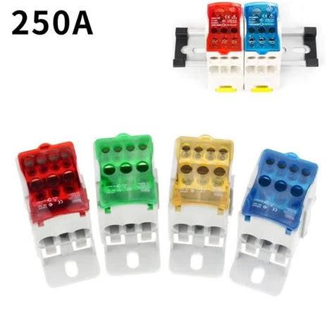 Ukk 250a One In Multiple Out Distribution Din Rail Terminal Blocks